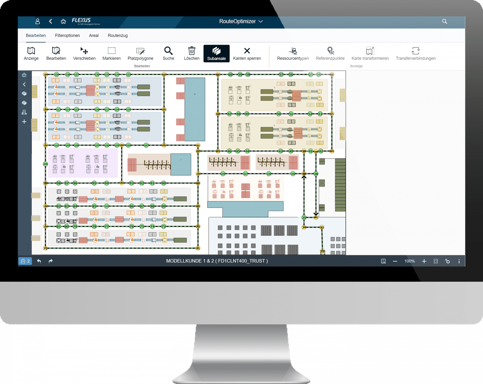 SAP EWM tugger train vs. tugger train of Flexus AG | FLEXUS AG